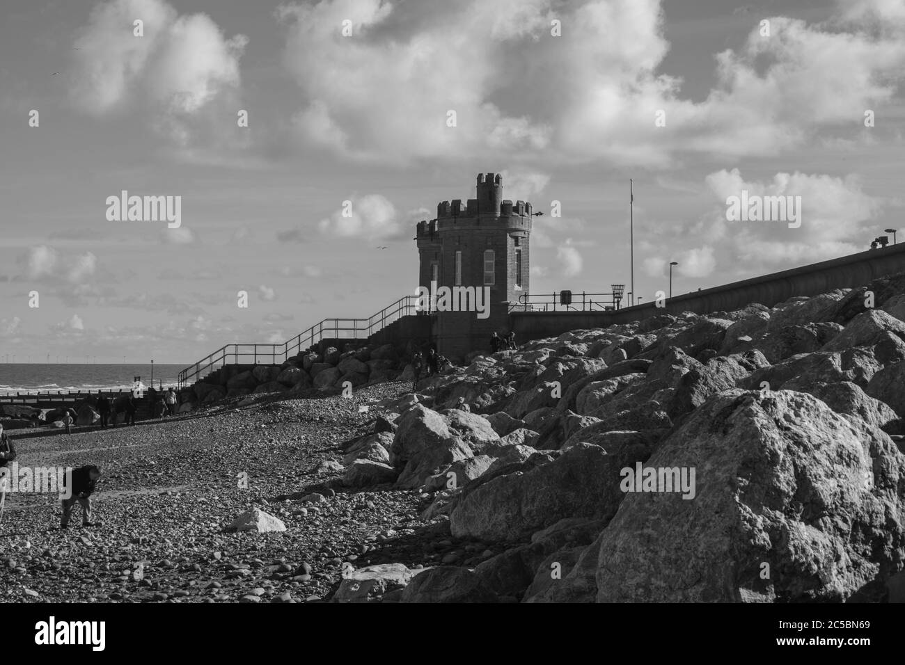 Seawall, sea wall, promenade, waterfront, sea, defences, of towns, of ...