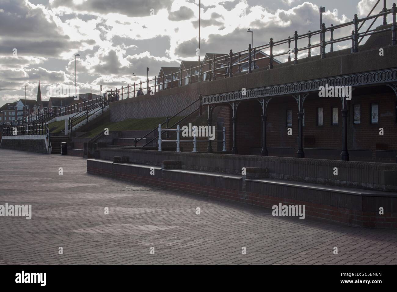 Seawall, sea wall, promenade, waterfront, sea, defences, of towns, of ...