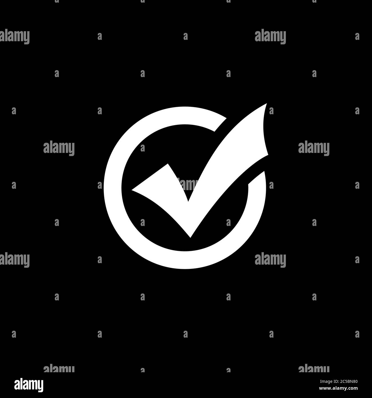 Right Icon On Black Background. Black Flat Style Vector Illustration ...