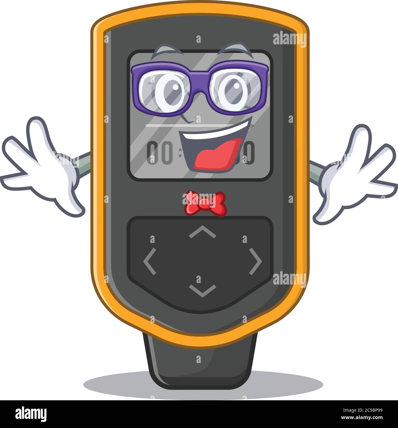 A caricature drawing of nerd dive computer wearing weird glasses Stock ...