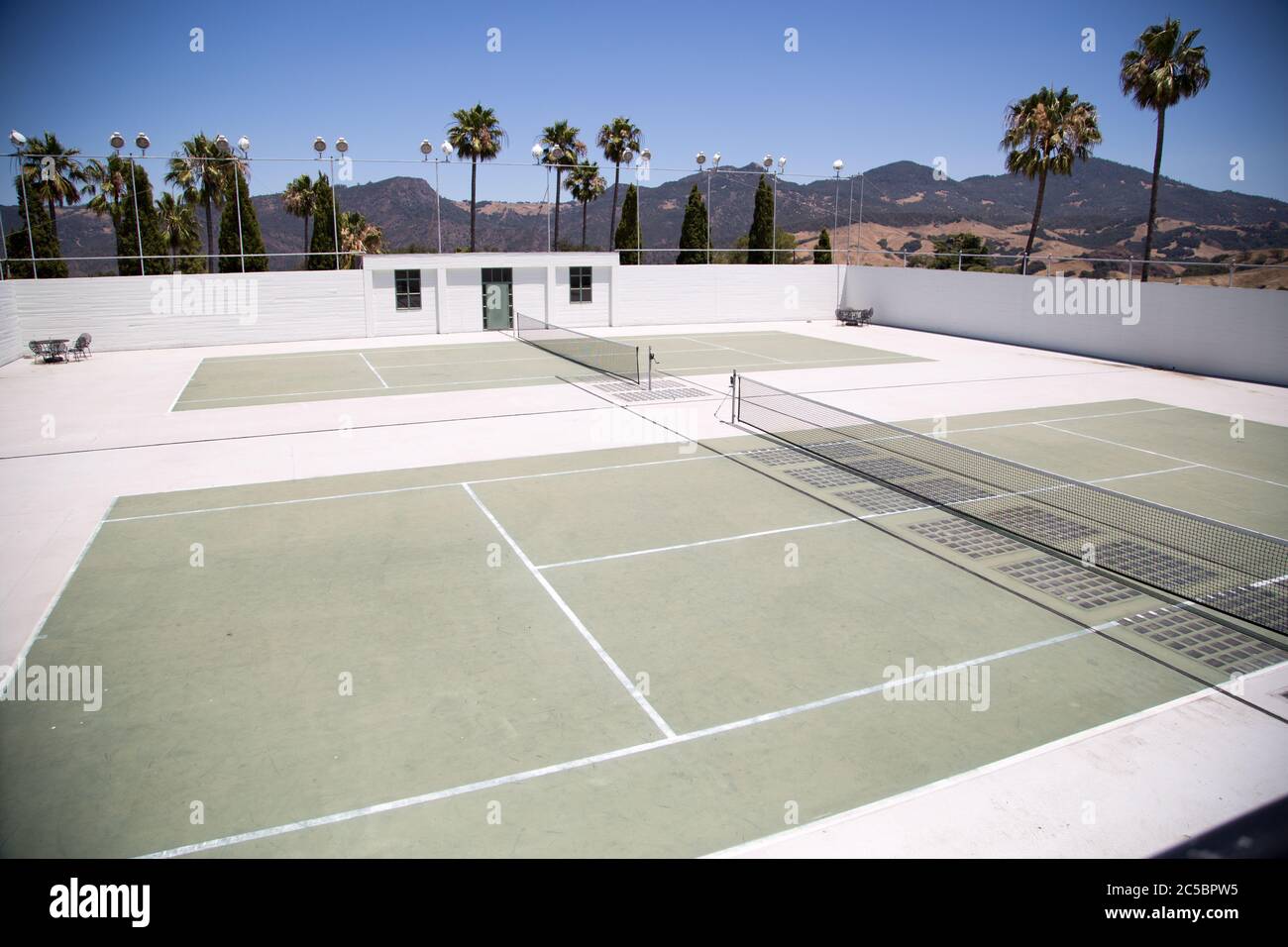 Hearst tennis courts hi-res stock photography and images - Alamy