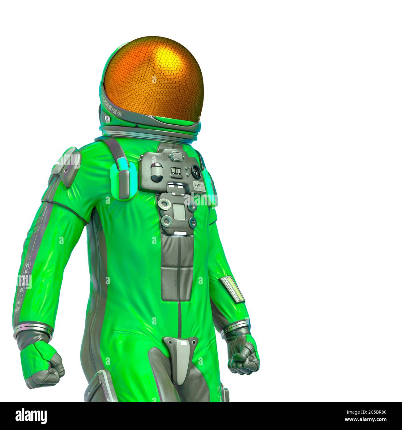 astronaut explorer in white background, 3d illustration Stock Photo - Alamy