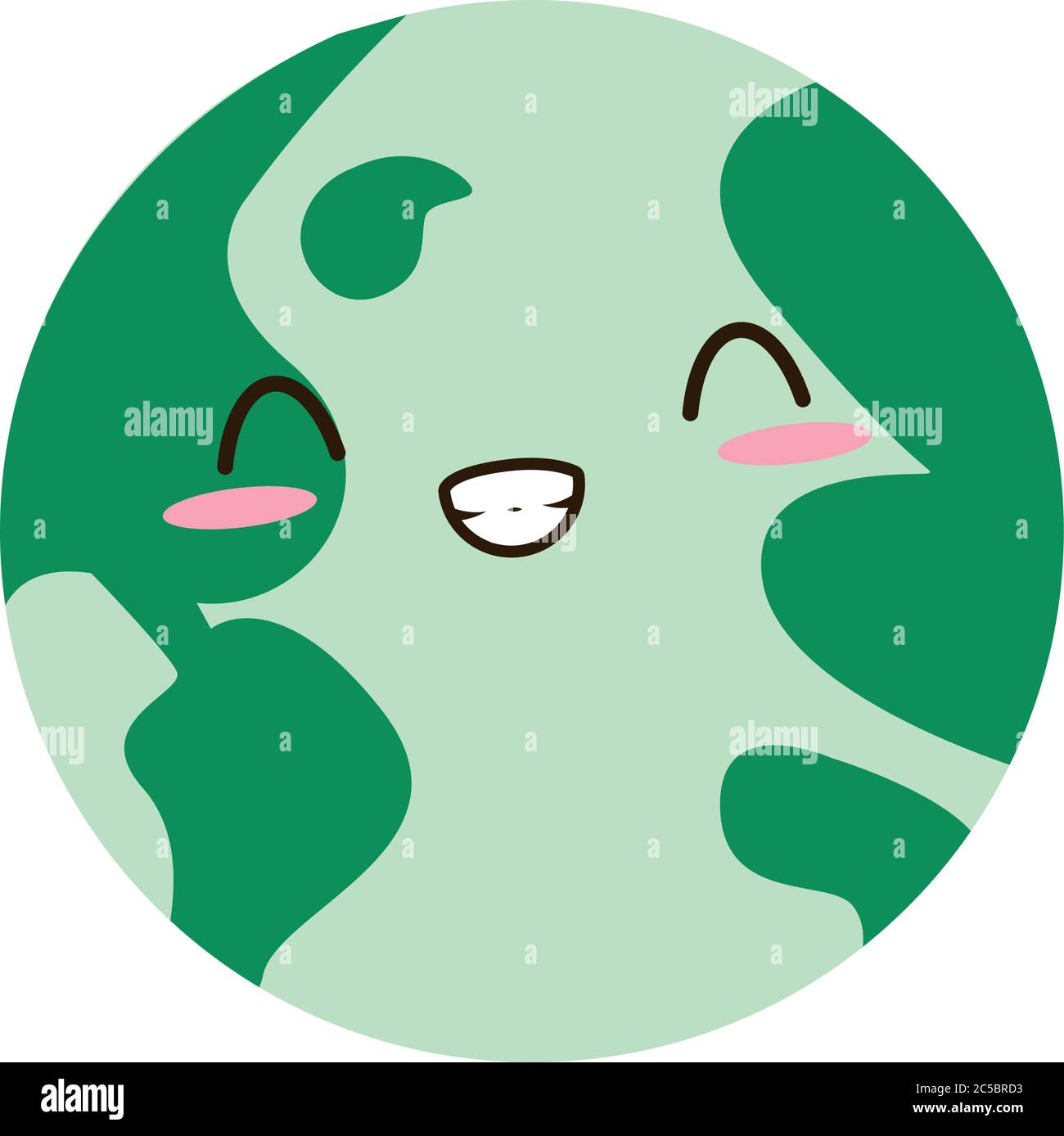 Happy earth planet cartoon Stock Vector Image & Art - Alamy