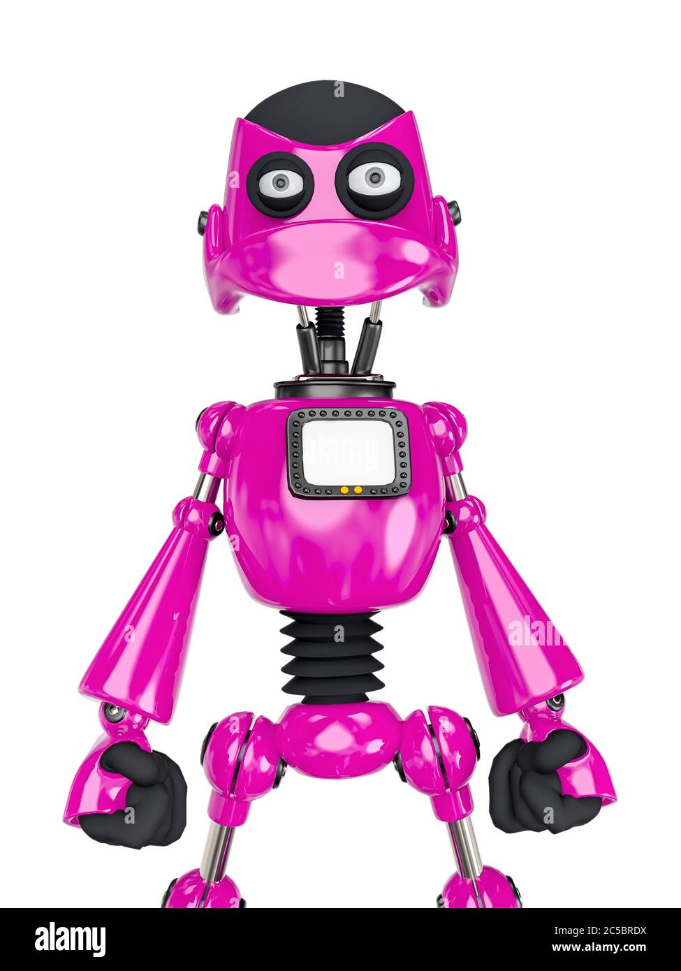 Angry robot cartoon illustration Cut Out Stock Images & Pictures - Alamy