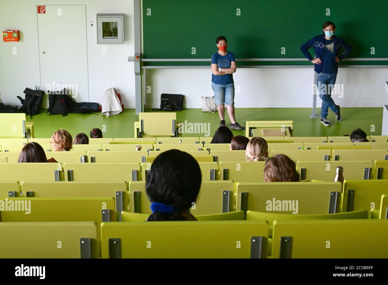 Kassel, Germany. 01st July, 2020. Students of economics and business ...