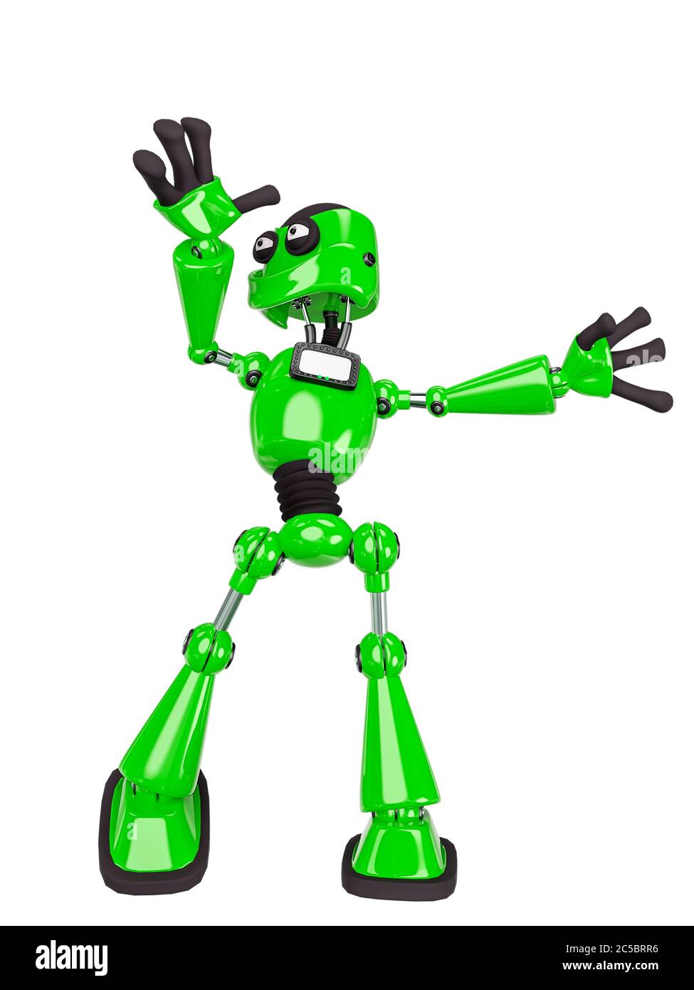 robot cartoon dancing , 3d illustration Stock Photo - Alamy