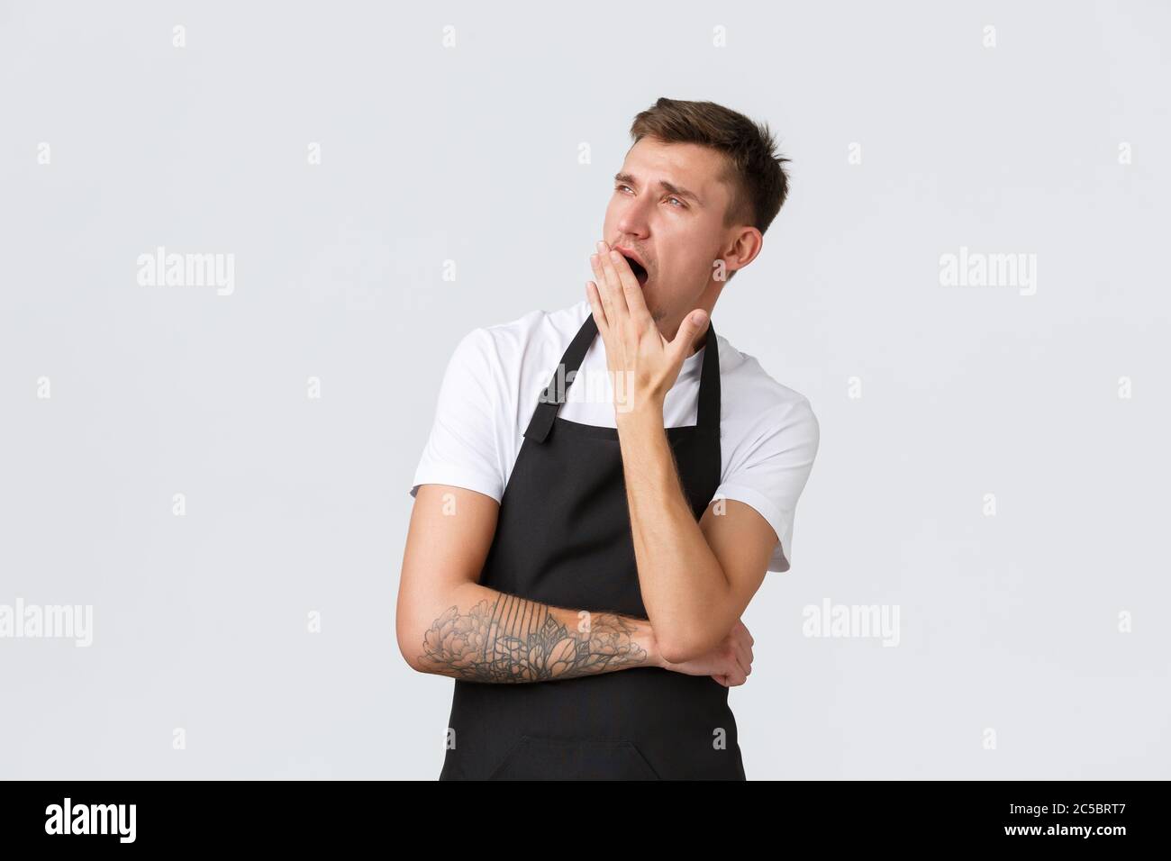 Waiter cafe bored hi-res stock photography and images - Alamy