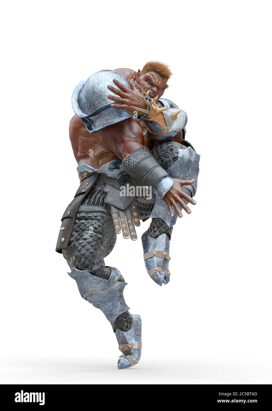 orc dancing in a white background, 3d illustration Stock Photo - Alamy