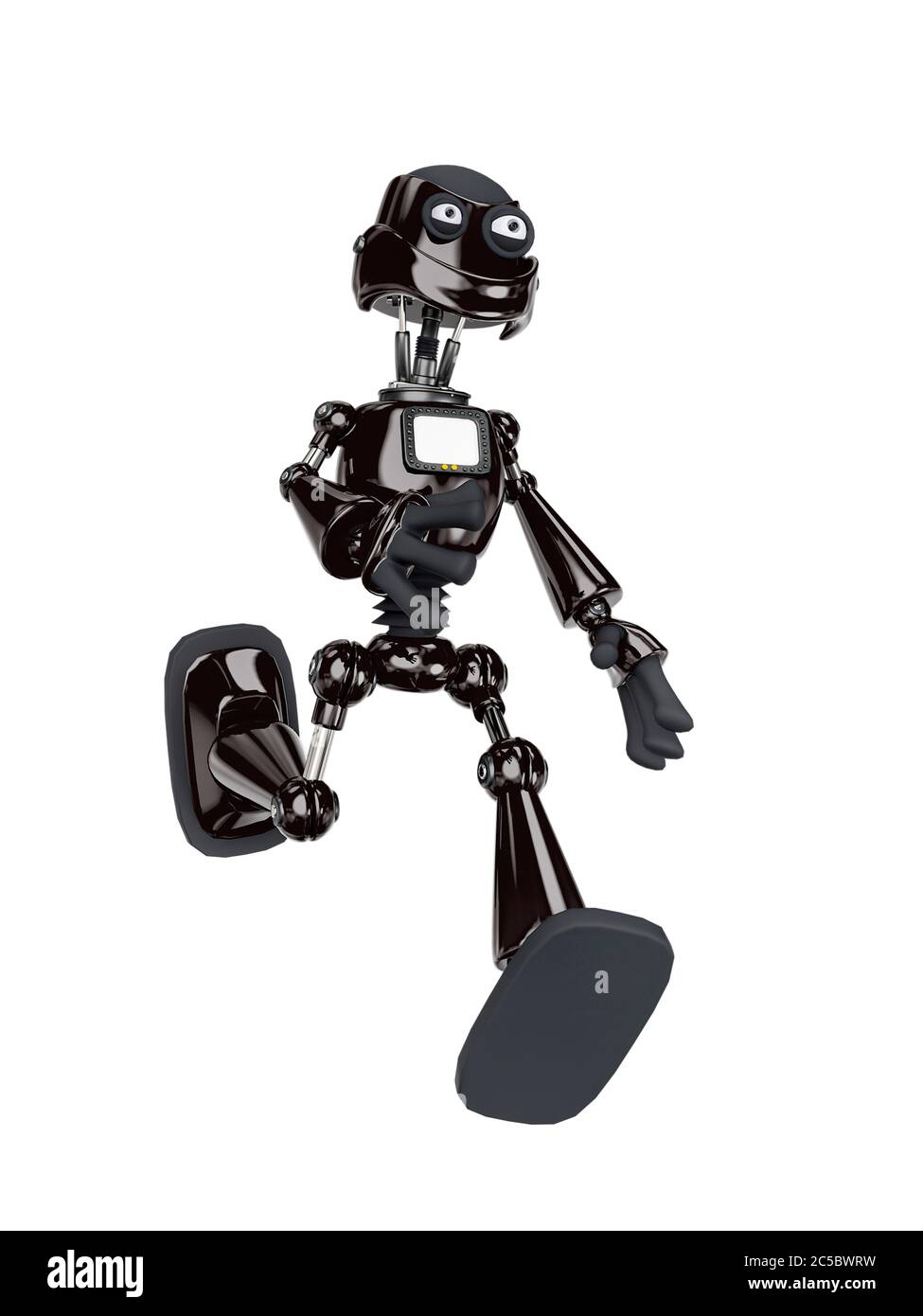 Cartoon Computer Running High Resolution Stock Photography and Images ...