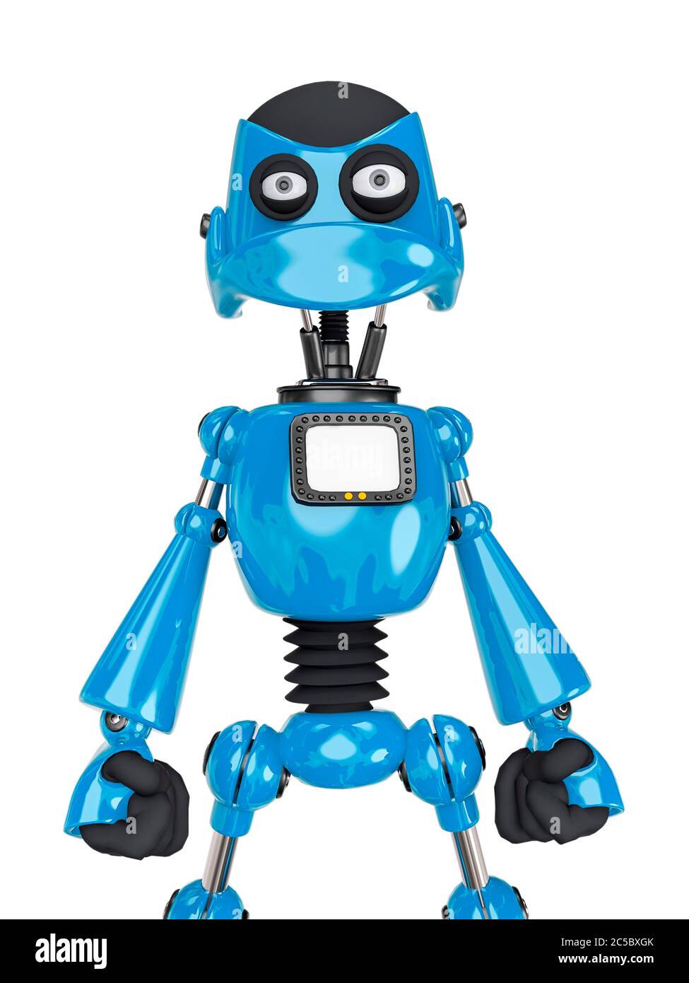 Angry robot cartoon illustration Cut Out Stock Images & Pictures - Alamy