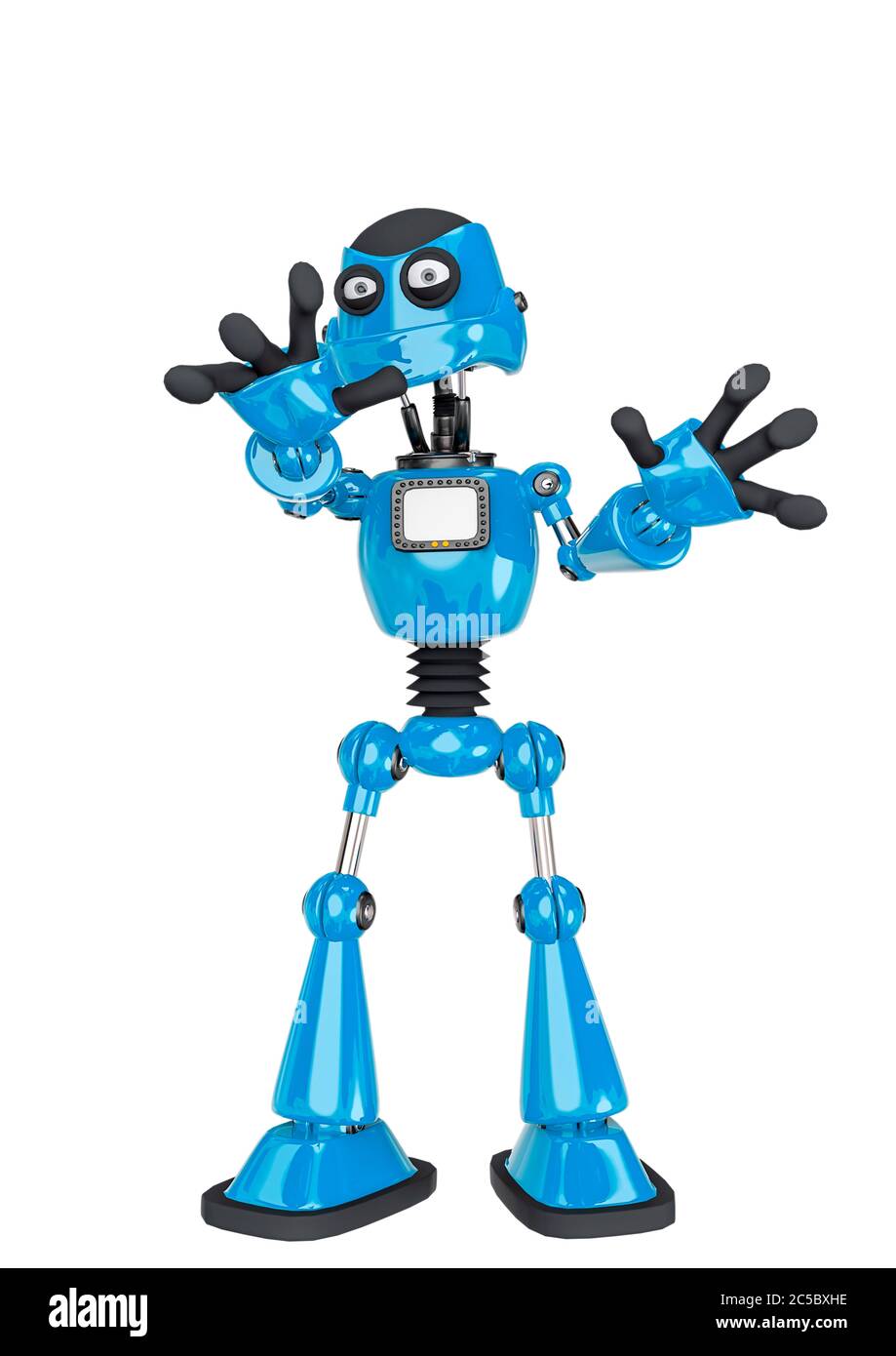 Cartoon computer stop hi-res stock photography and images - Alamy