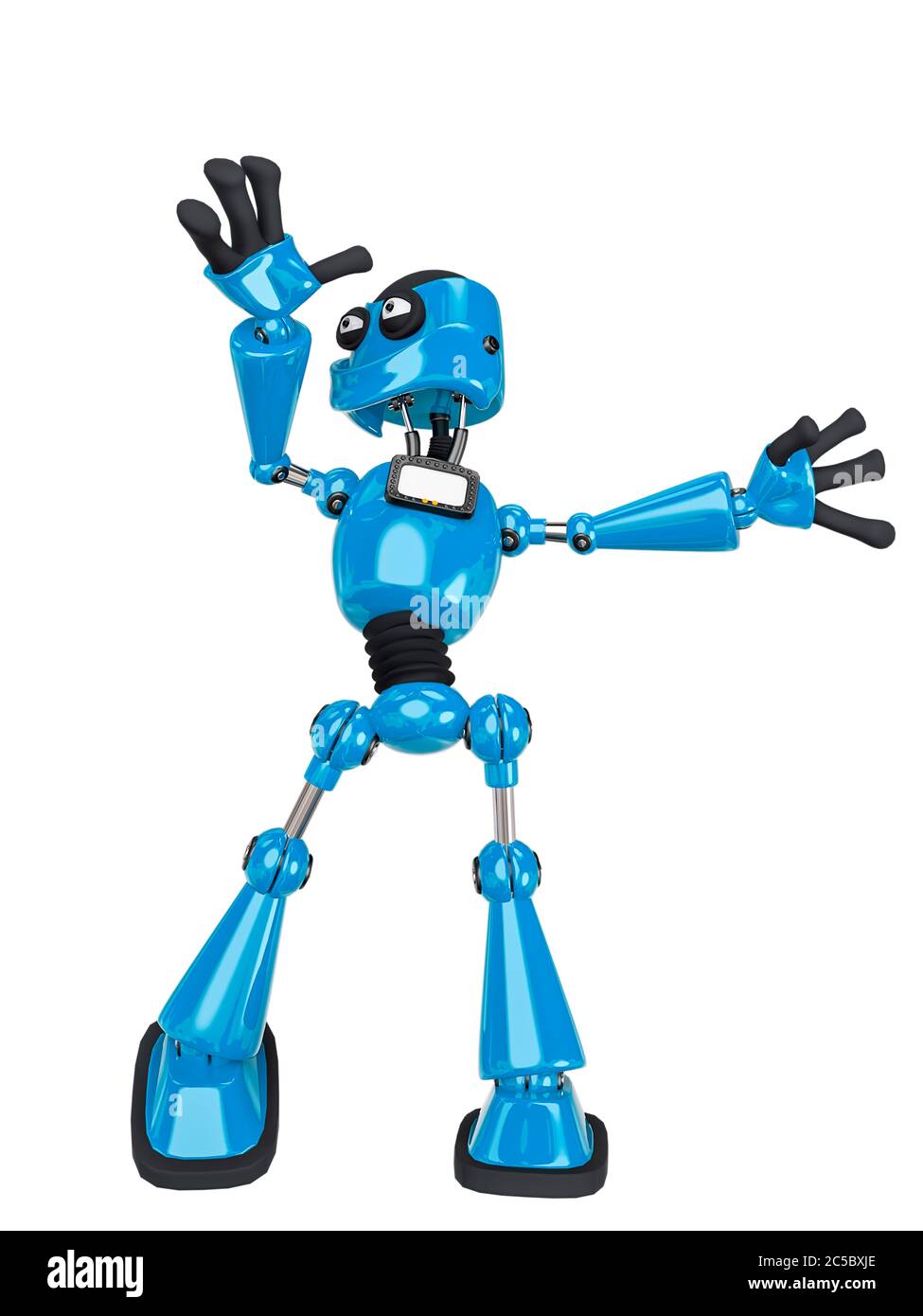 robot cartoon dancing , 3d illustration Stock Photo - Alamy