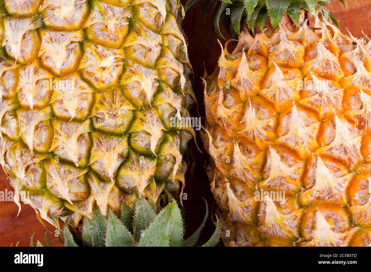 ripe pineapple shell on texture background healthy pineapple fruit food ...