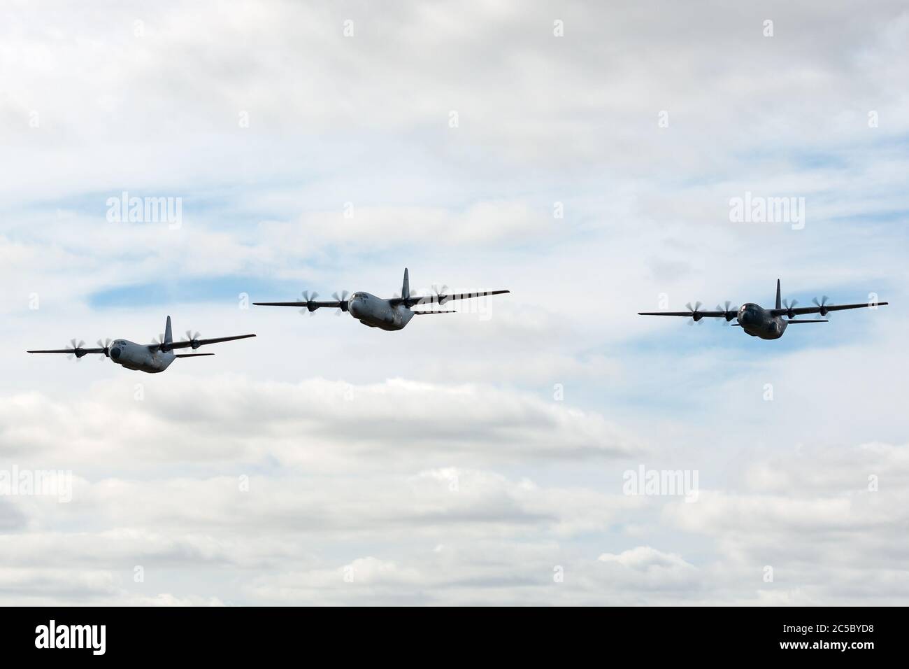 Three Royal Australian Air Force Lockheed Martin C-130J Hercules ...