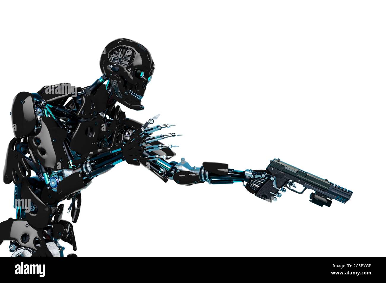 Machine gun and gun photo Cut Out Stock Images & Pictures - Alamy