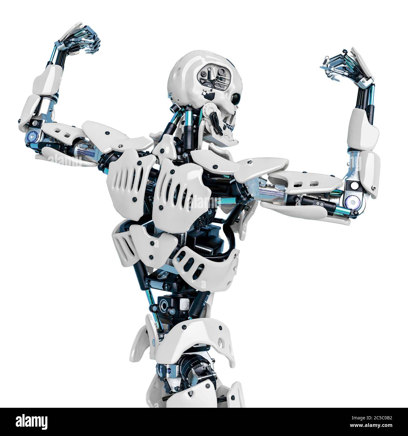 android gym pose, 3d illustration Stock Photo - Alamy