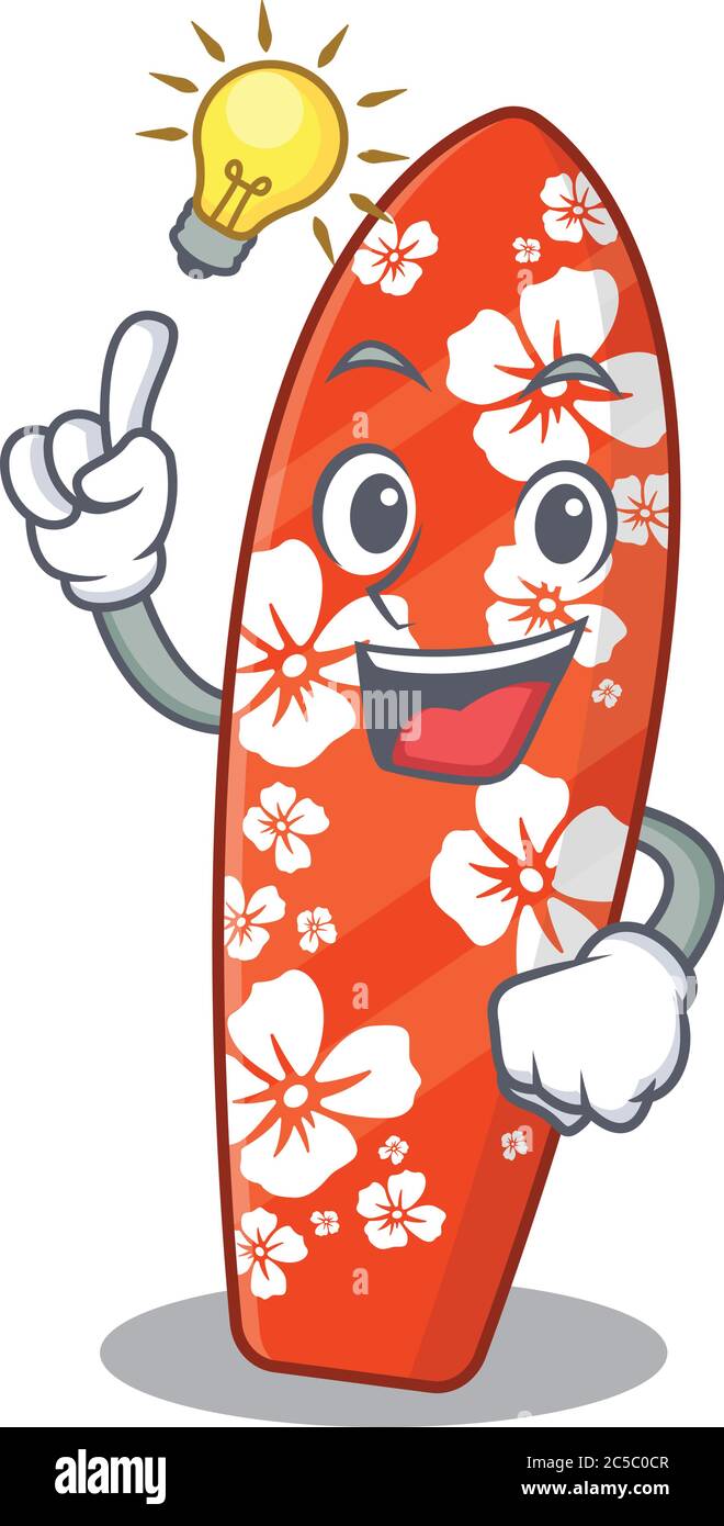 Surfboard mascot design concept hi-res stock photography and images - Alamy