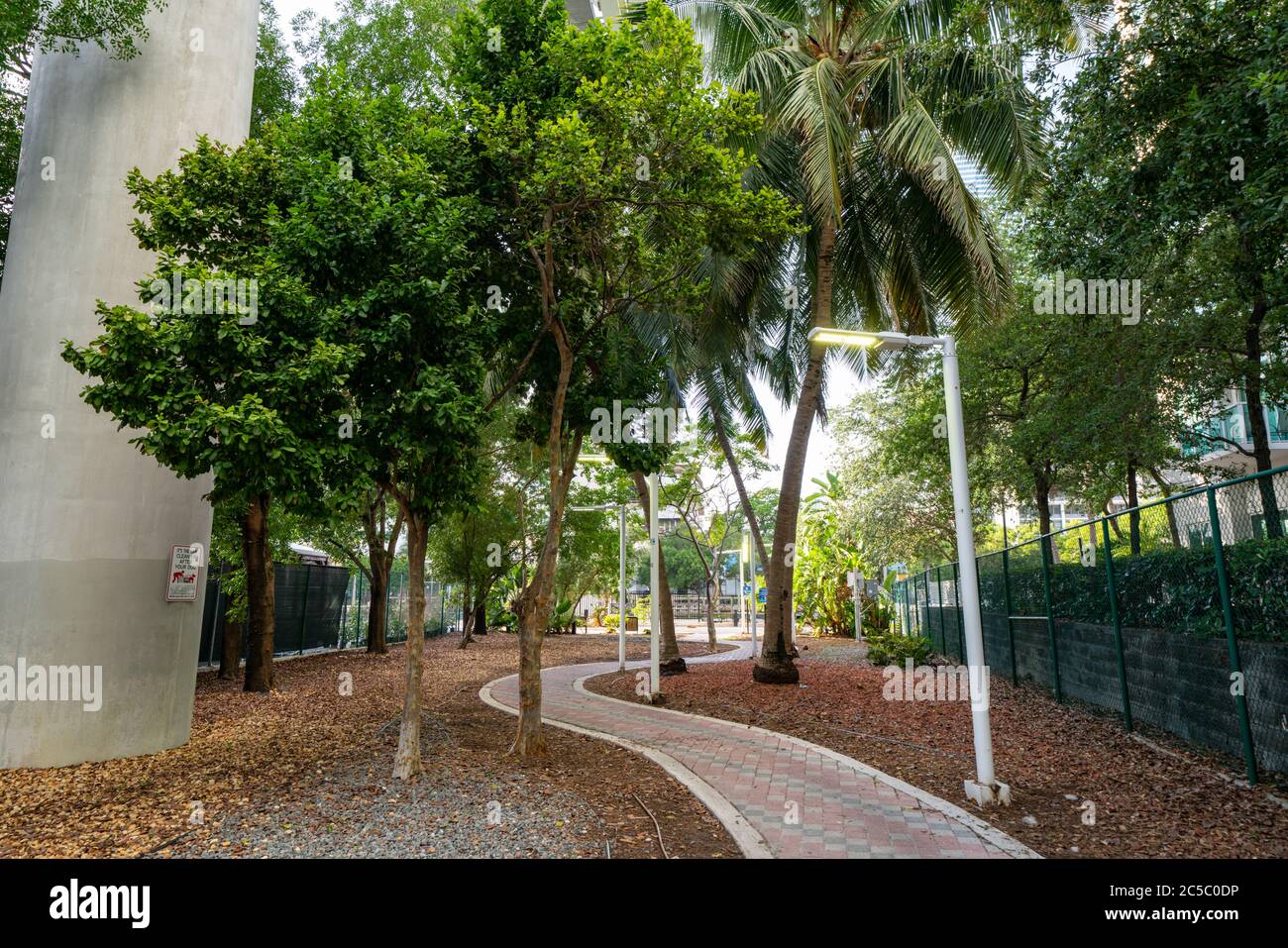 Miami Greenway pedestrian path photo Stock Photo - Alamy