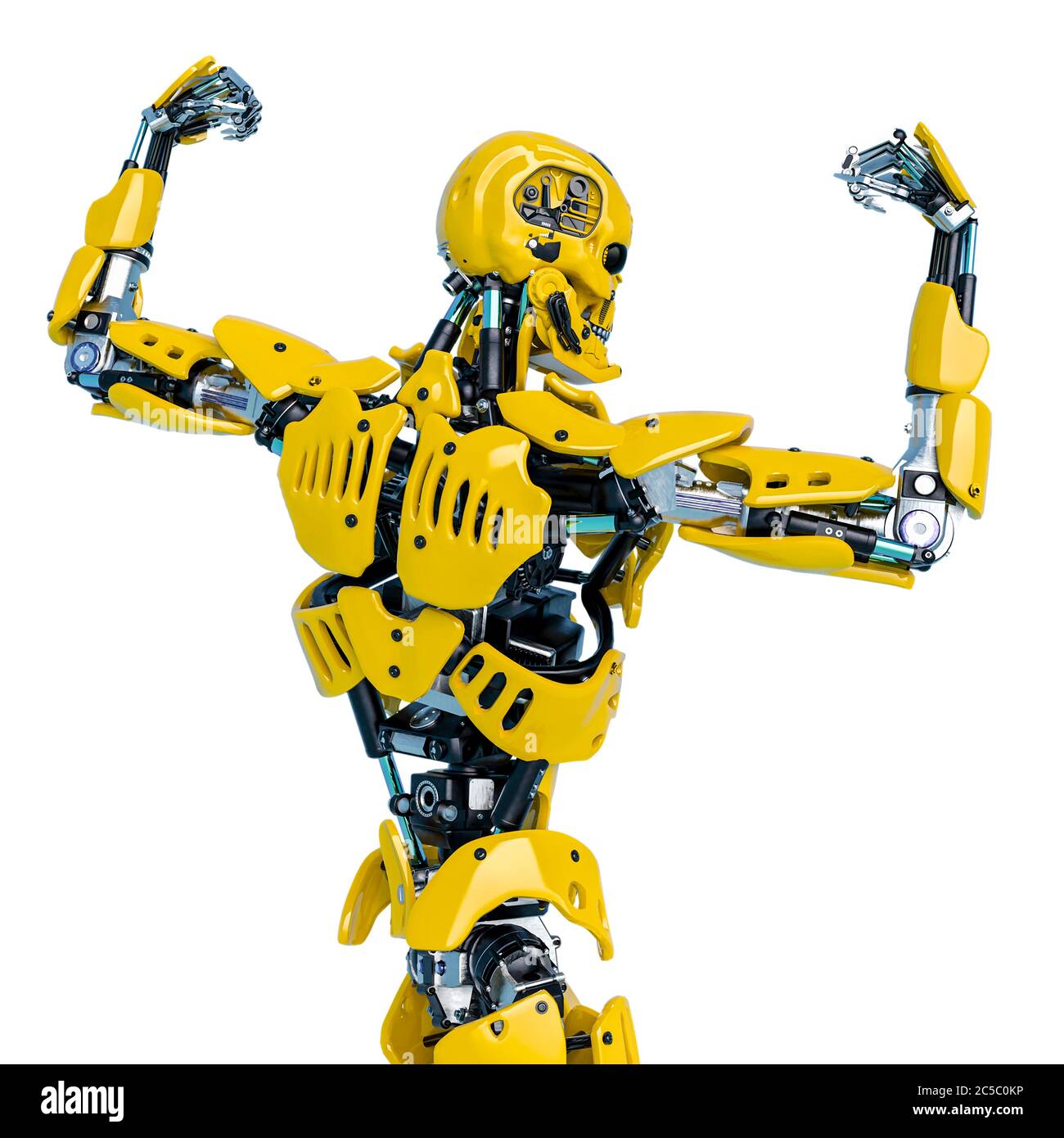 android gym pose, 3d illustration Stock Photo - Alamy