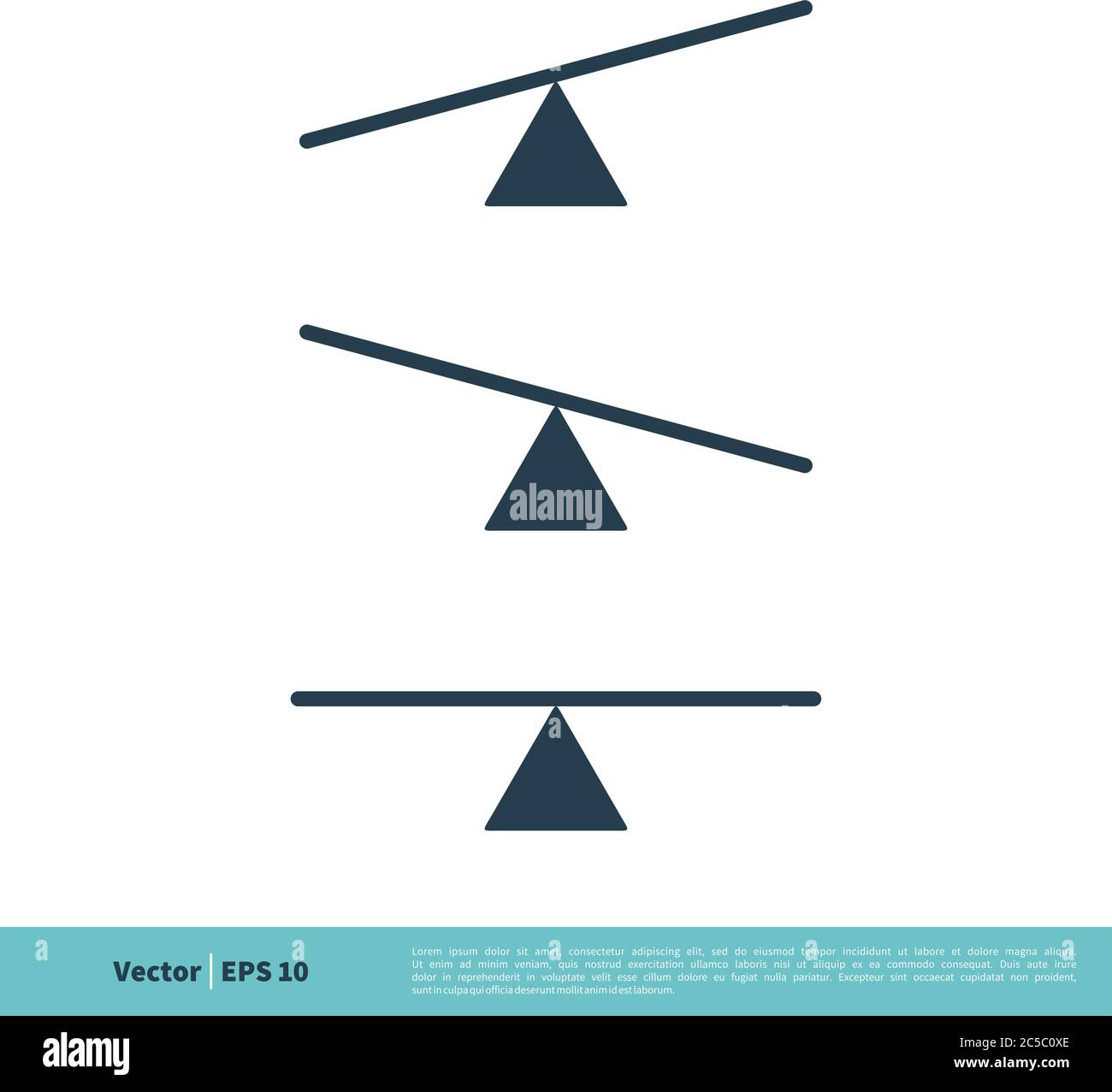 Simple Equal Scale Icon Vector Logo Template Illustration Design ...