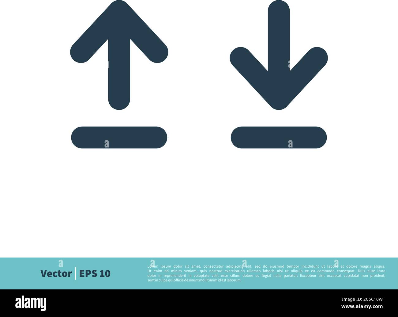 Download and Upload Arrow Icon Vector Logo Template Illustration Design ...