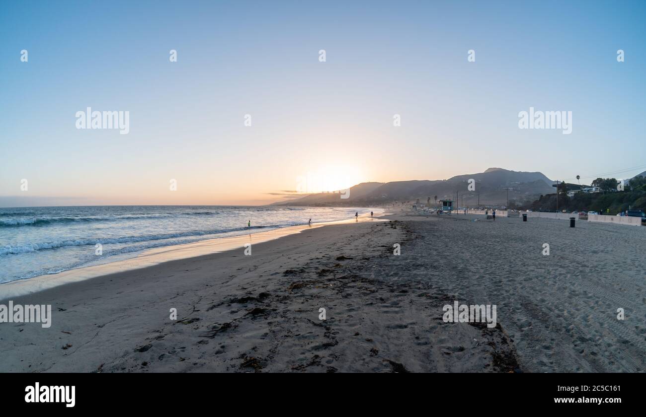 Zuma beach malibu sunset hi-res stock photography and images - Alamy