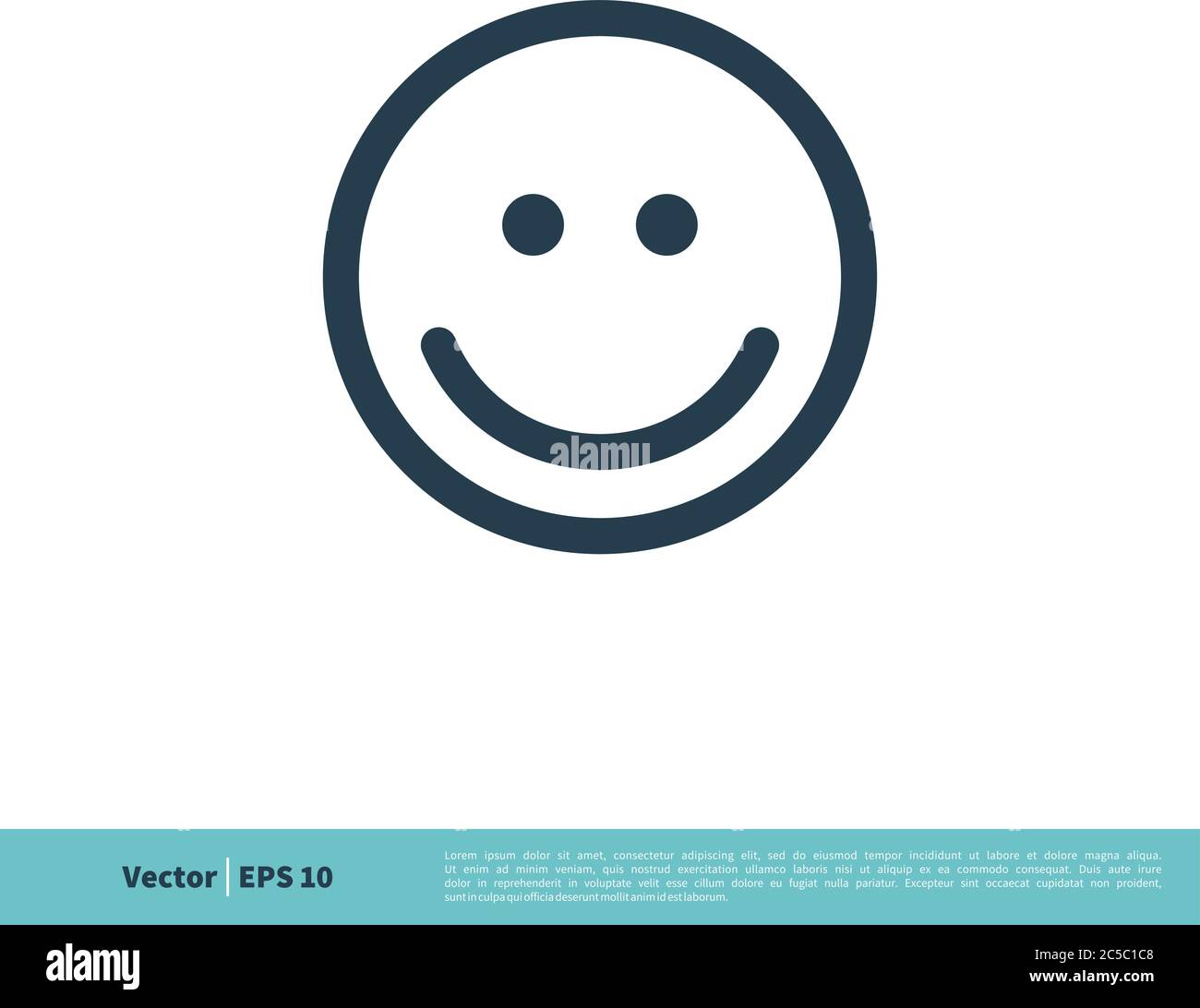 Smile Emoticon Icon Vector Logo Template Illustration Design. Vector ...