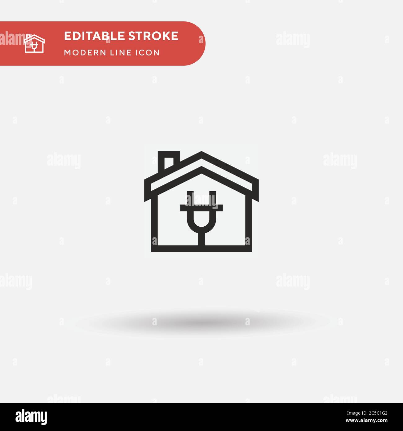 Smarthome Simple vector icon. Illustration symbol design template for ...