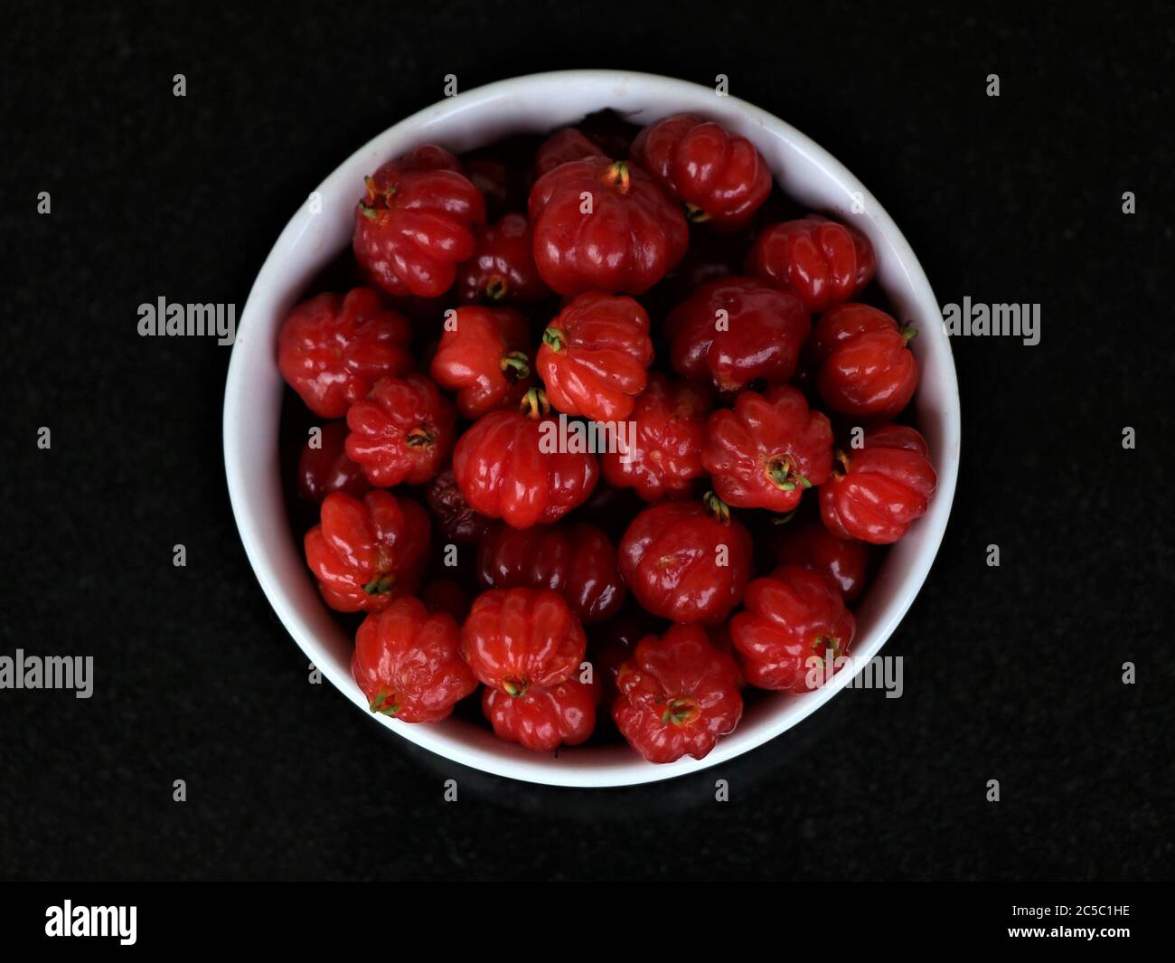 Fresh Brazilian cherry fruits Stock Photo - Alamy