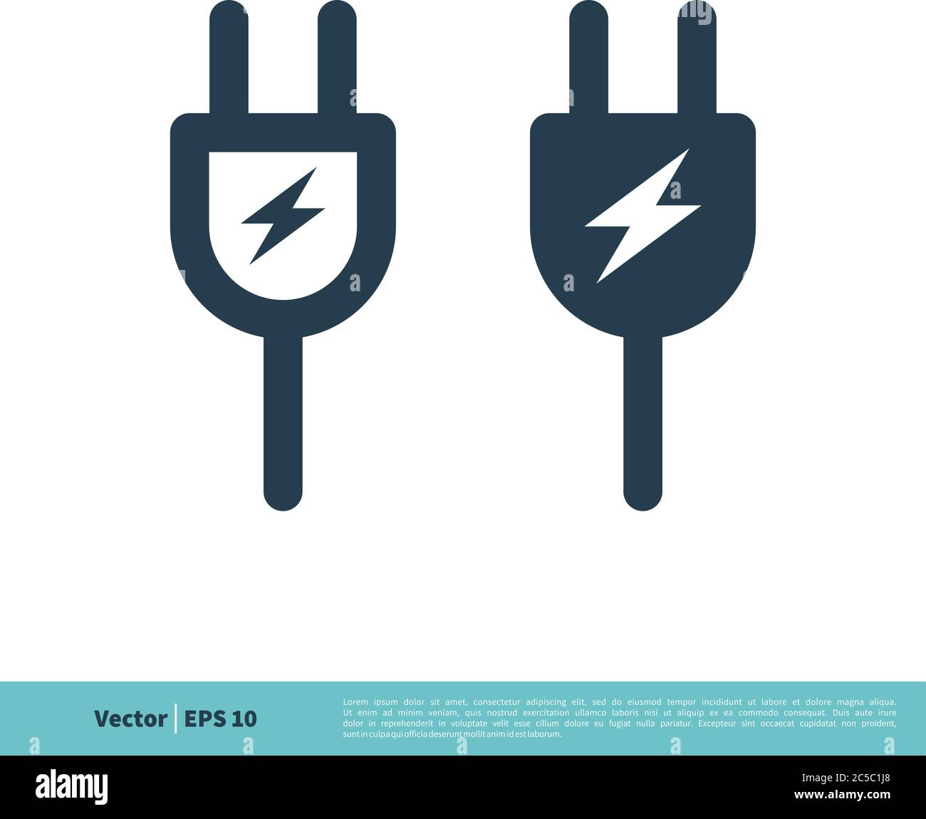 Electric Connection Wire Icon Vector Logo Template Illustration Design ...