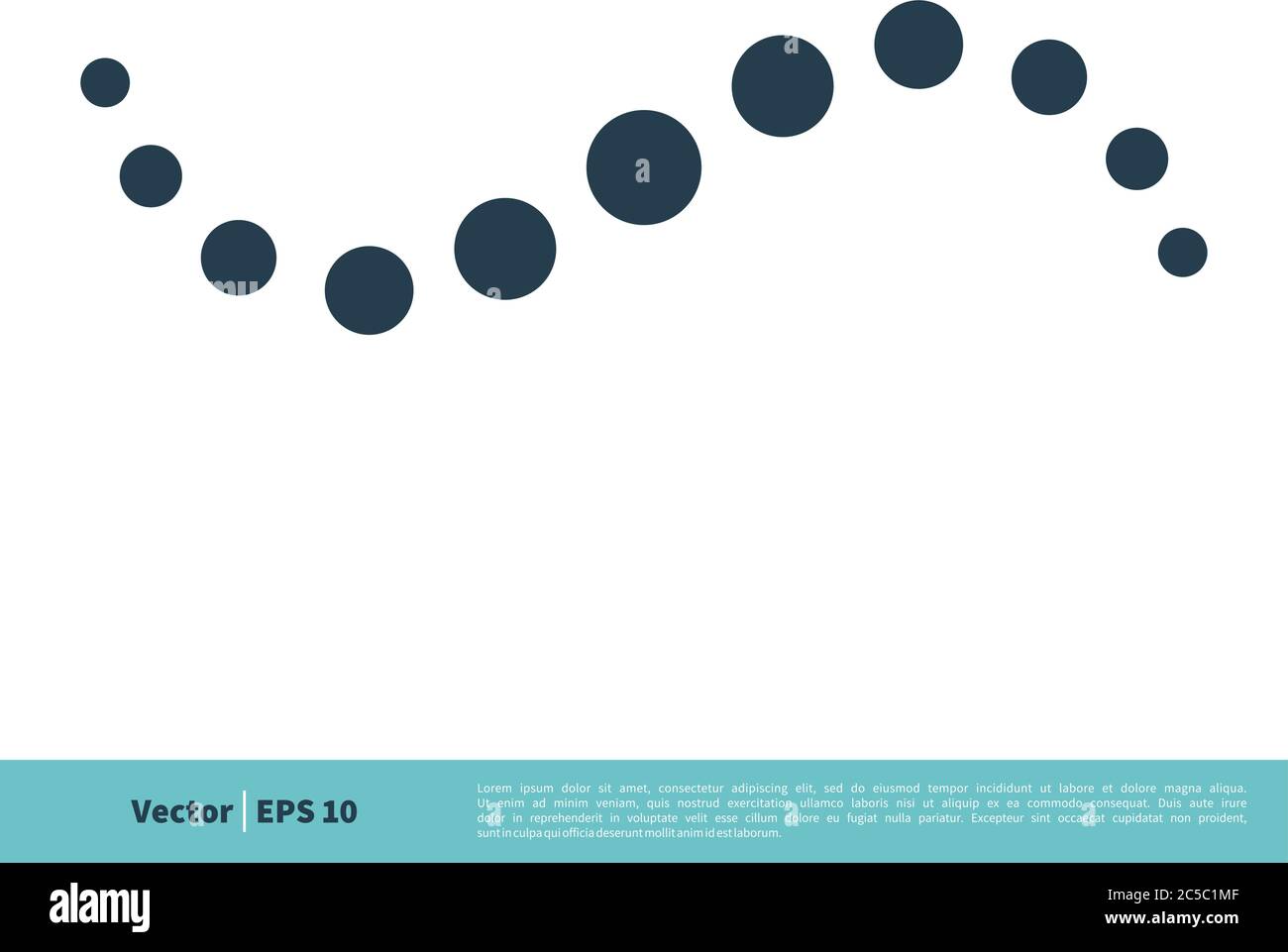 Dot of Spin Wave Icon Vector Logo Template Illustration Design. Vector ...