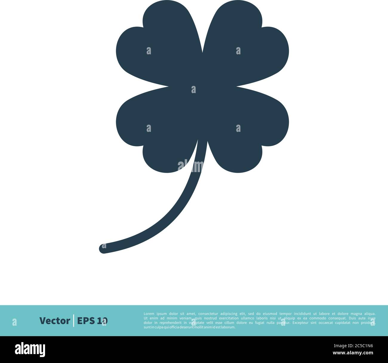 Four Clover Icon Vector Logo Template Illustration Design. Vector EPS ...