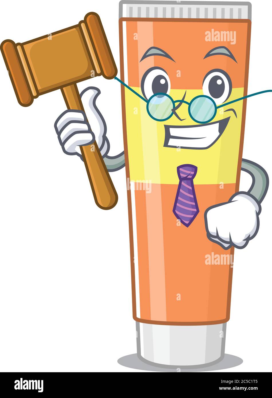 Caricature of a judge Stock Vector Images - Alamy