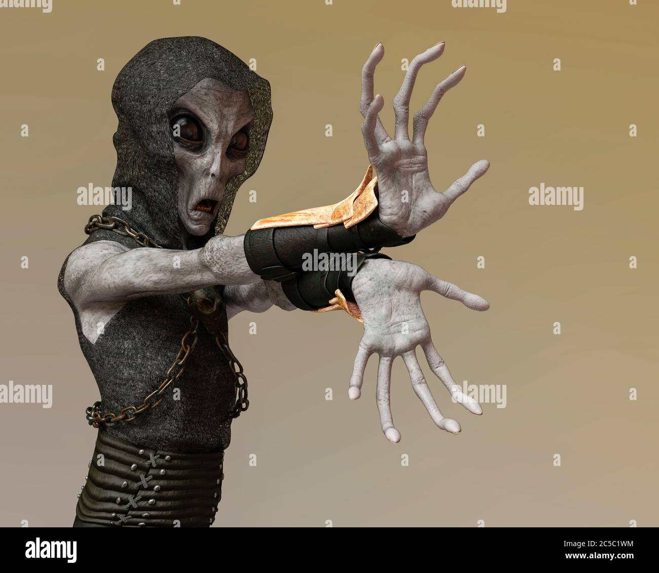 grey alien from the darkness. This alien will put some fun in yours ...