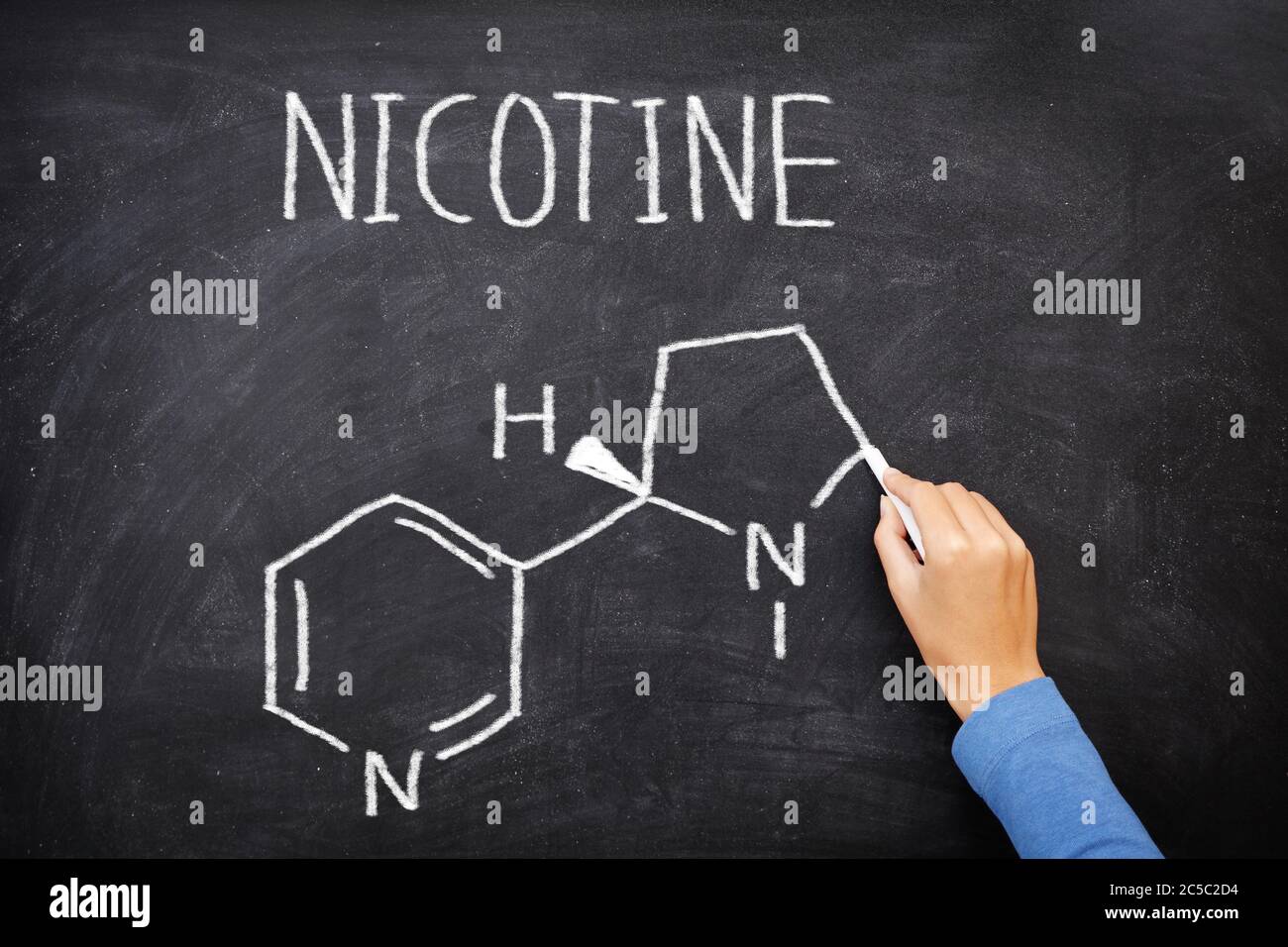 Chemistry chemical formula nicotine hi-res stock photography and images ...