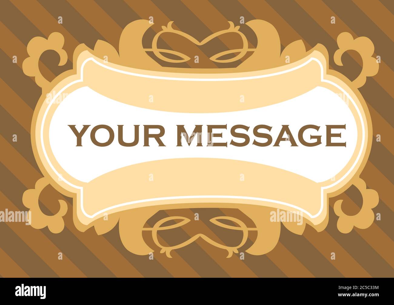 Vector illustration of a modern Vintage Card Design Stock Vector Image ...