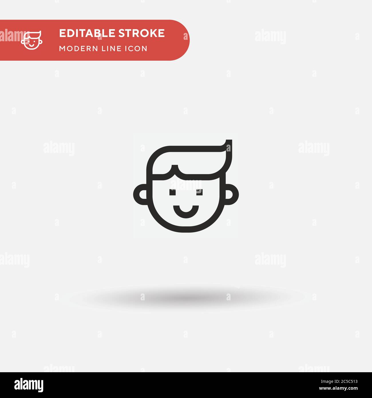 Boy Simple vector icon. Illustration symbol design template for web ...