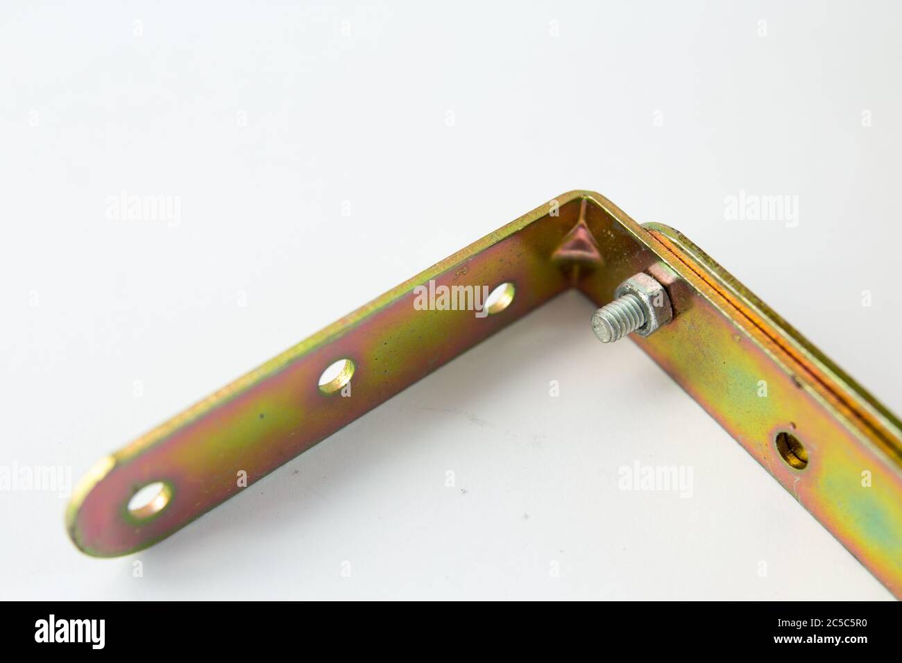 furniture metal corner on white background Stock Photo - Alamy