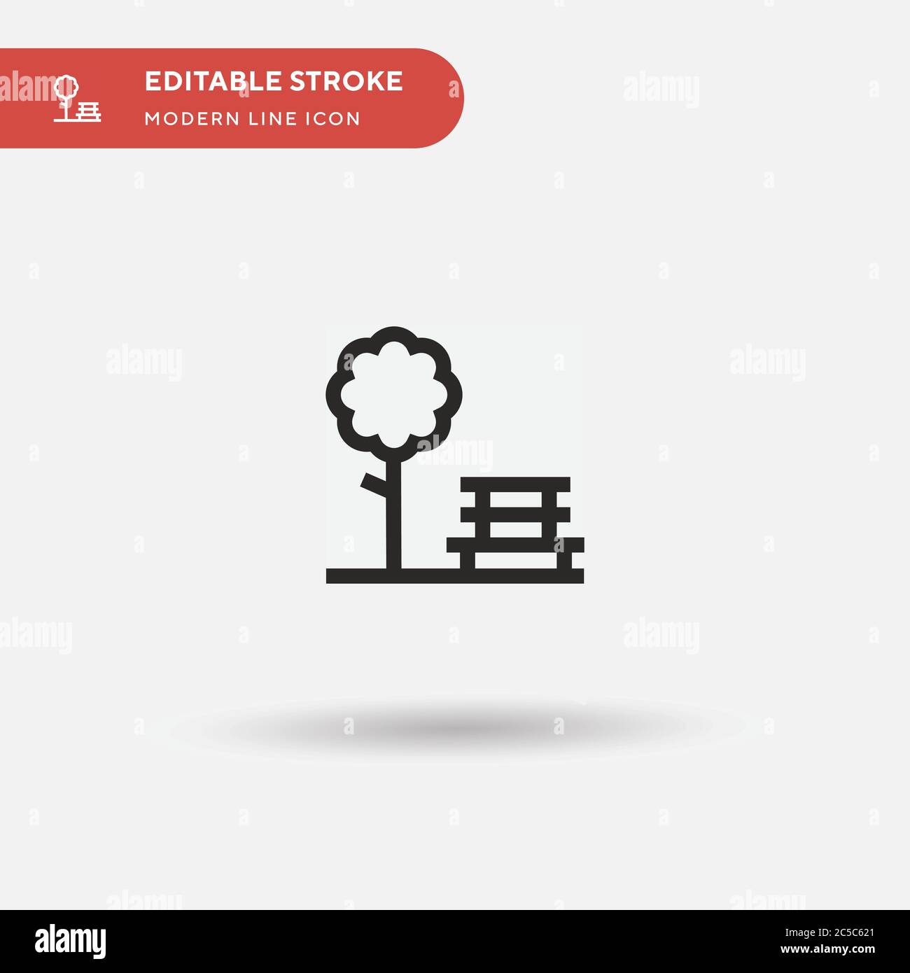 Park Simple vector icon. Illustration symbol design template for web ...
