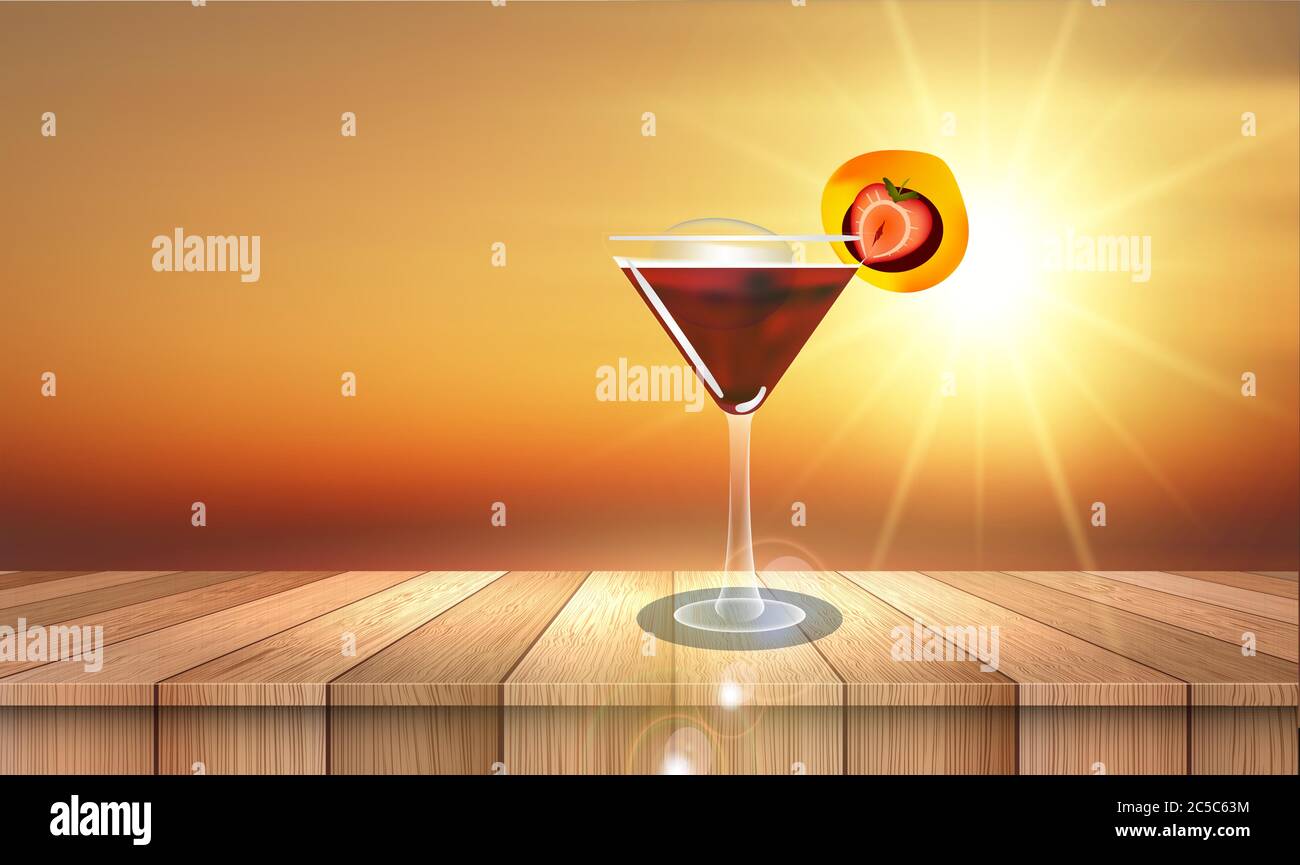 Food and drink on a table Stock Vector Images - Alamy