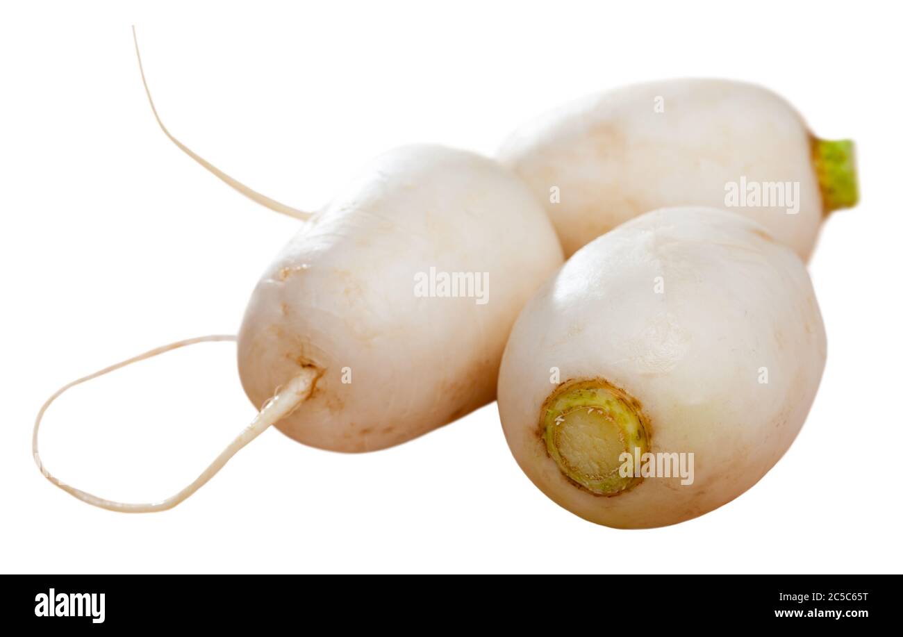 Image of fresh white turnip. Isolated over white background Stock Photo ...