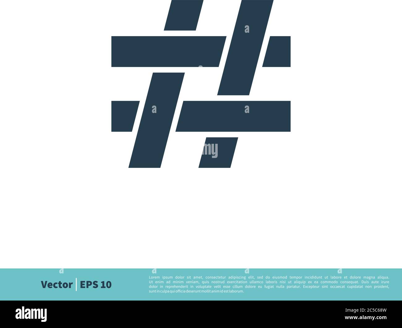 Illustration hashtag design black icon hi-res stock photography and ...