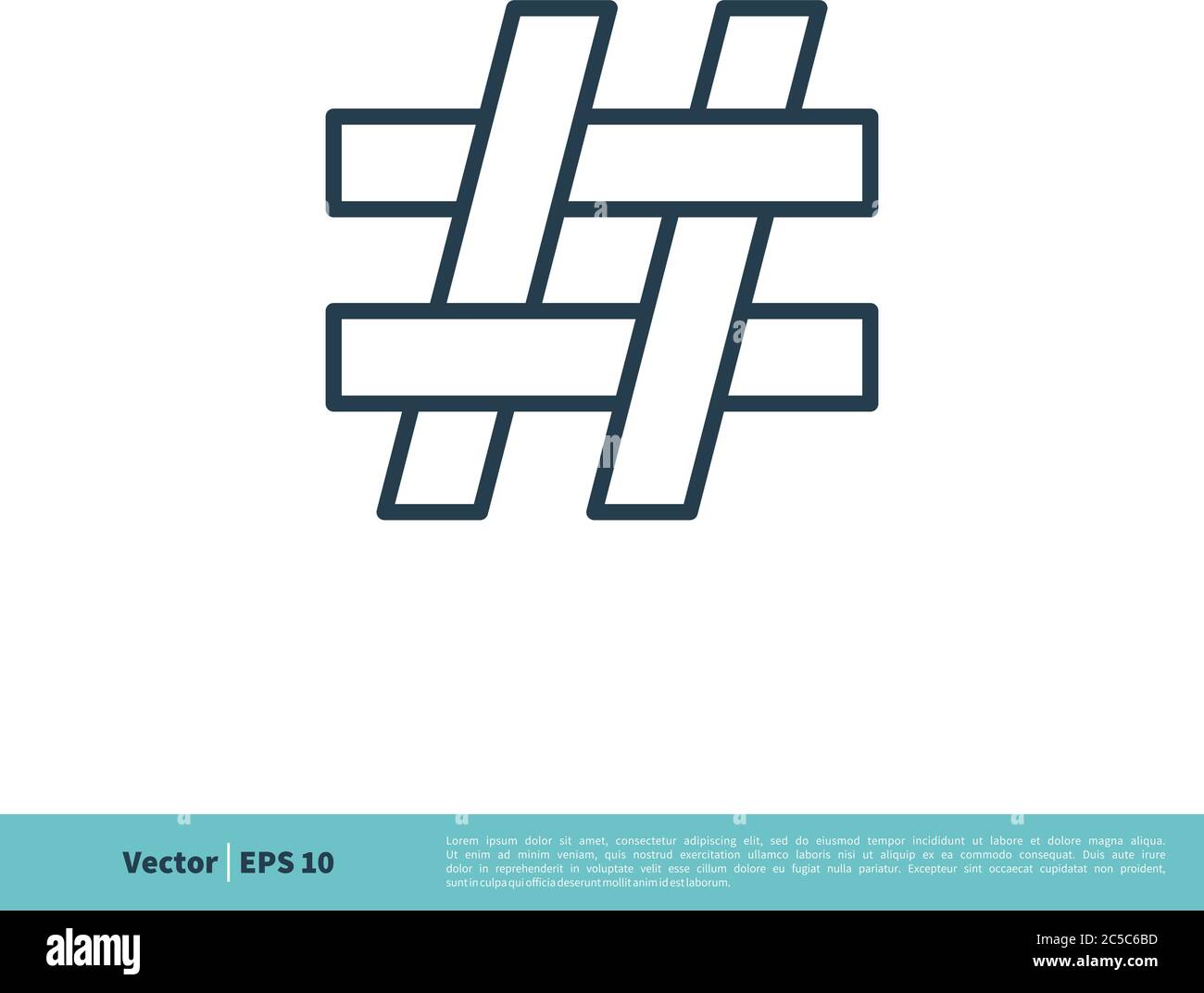 Illustration hashtag design black icon hi-res stock photography and ...