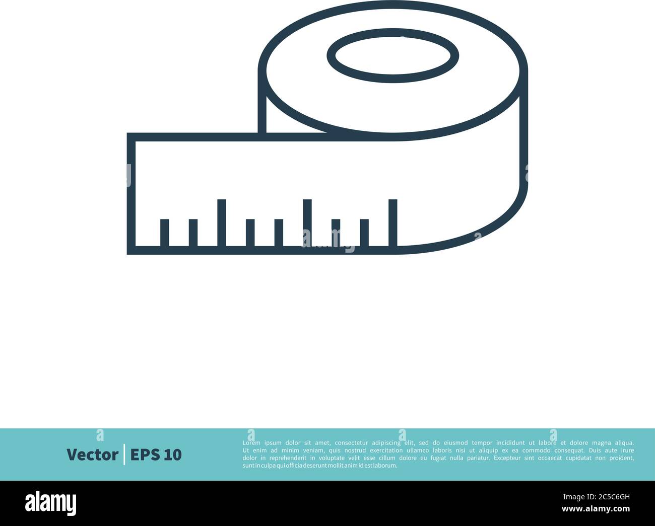 Measure Ruler Icon Vector Logo Template Illustration Design. Vector EPS ...