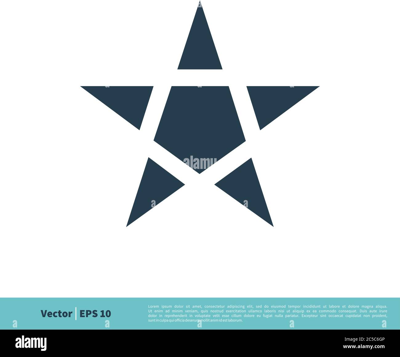Pentagram Star Icon Vector Logo Template Illustration Design. Vector ...