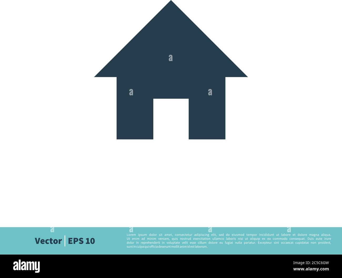 Home Button Icon Vector Logo Template Illustration Design. Vector EPS ...