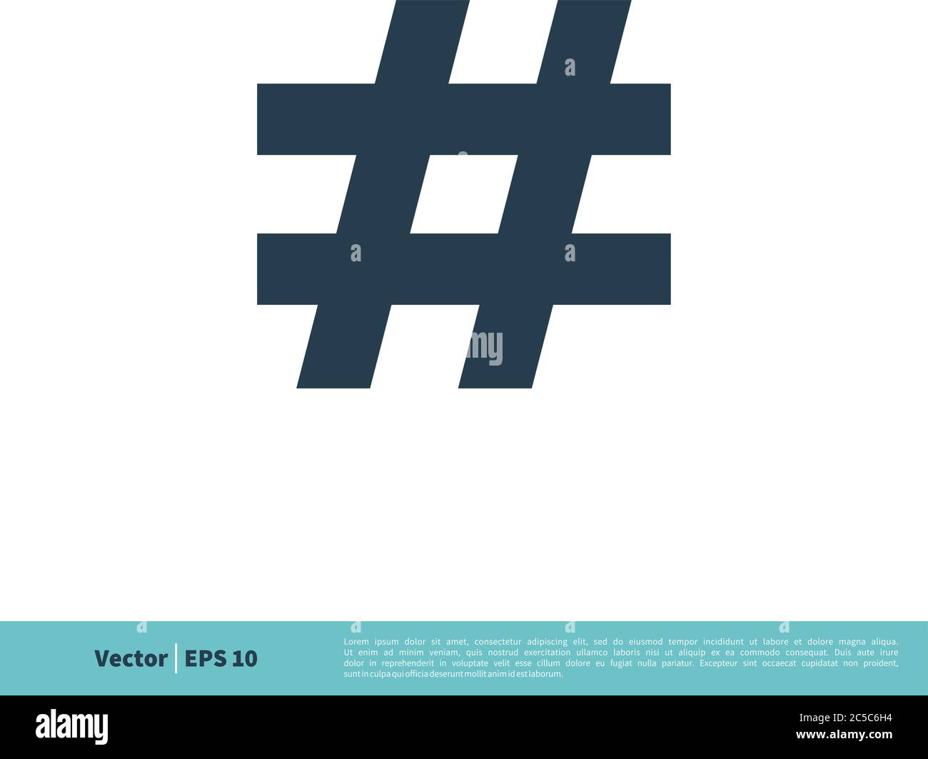 Illustration hashtag design black icon hi-res stock photography and ...