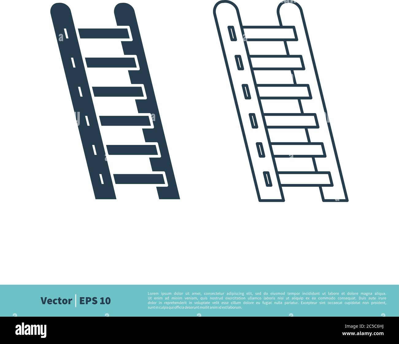 Stepladder vector vectors Stock Vector Images - Alamy