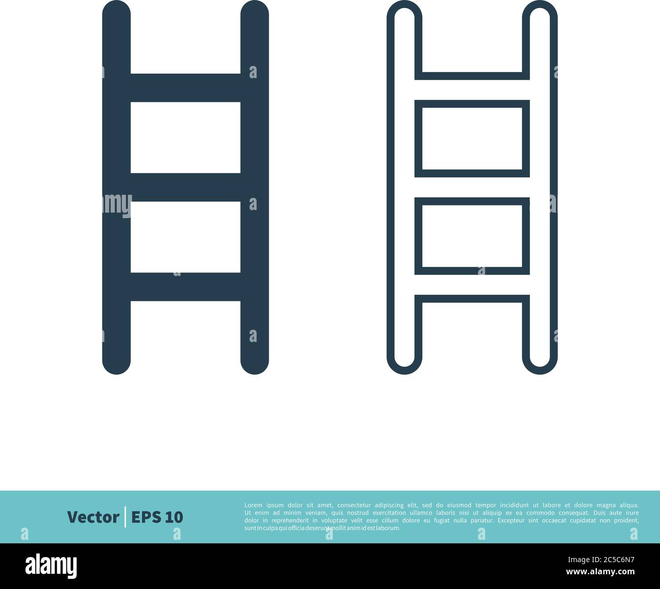 Ladder Icon Vector Logo Template Illustration Design. Vector EPS 10 ...