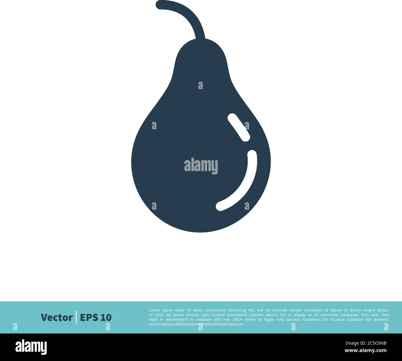 Pear icon simple element Stock Vector Images - Alamy